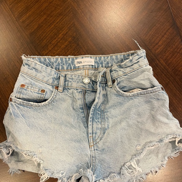 Zara | Shorts | Zara Faded Blue Jean Shorts For Women | Poshmark